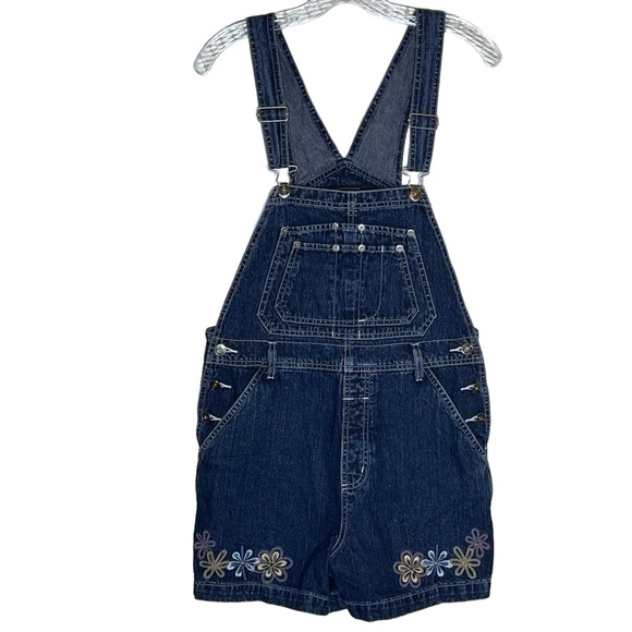 Route 66 | Jeans | Route 66 Floral Embroidered Shortalls Overalls ...